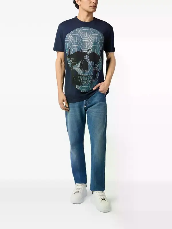 Philipp Plein Skull-monogram T-shirt
