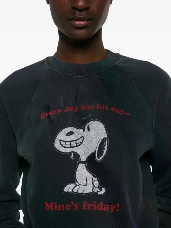 RE/DONE Graphic-print Raglan-sleeve Sweatshirt