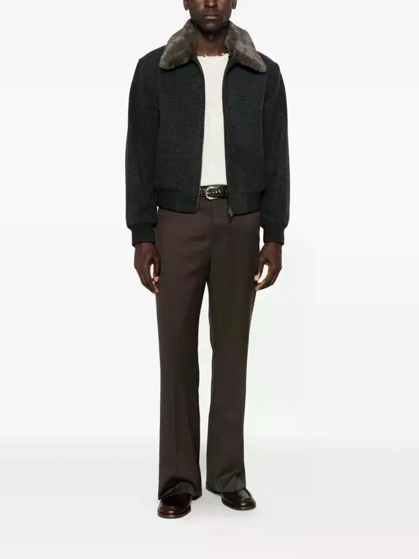 TONYWACK Pressed-crease Tailored Trousers