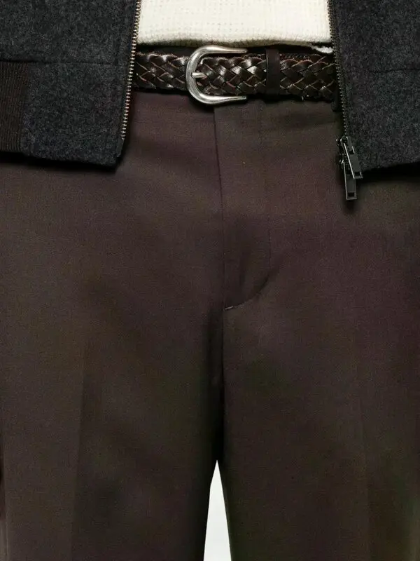 TONYWACK Pressed-crease Tailored Trousers