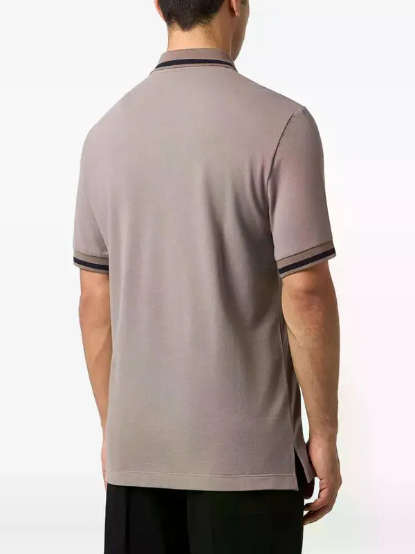 Philipp Plein Logo-plaque Tipped Polo Shirt
