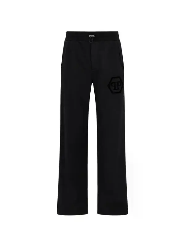 Philipp Plein Hexagon Logo-patch Track Pants - Black