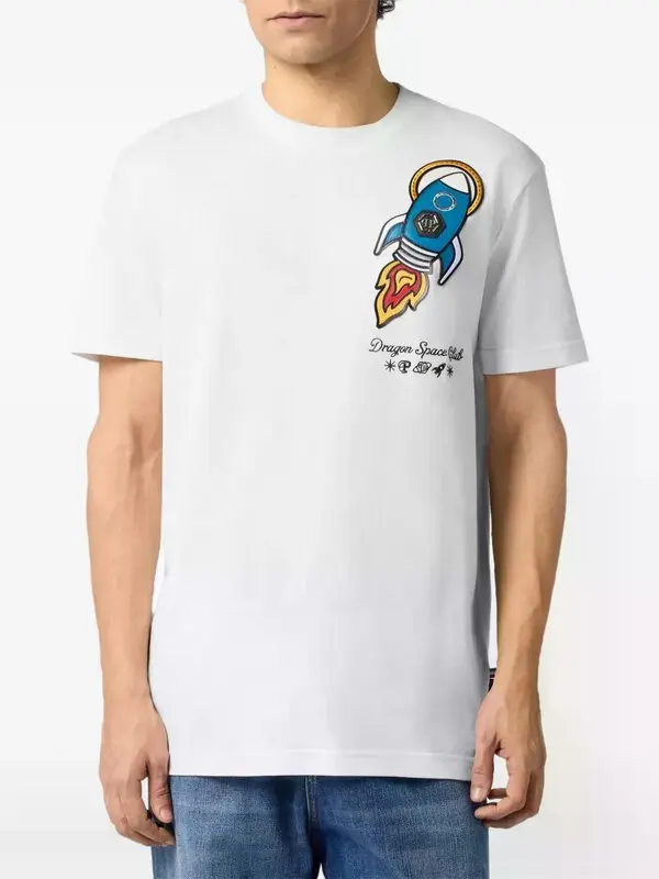 Philipp Plein Space Rocket Patch T-shirt