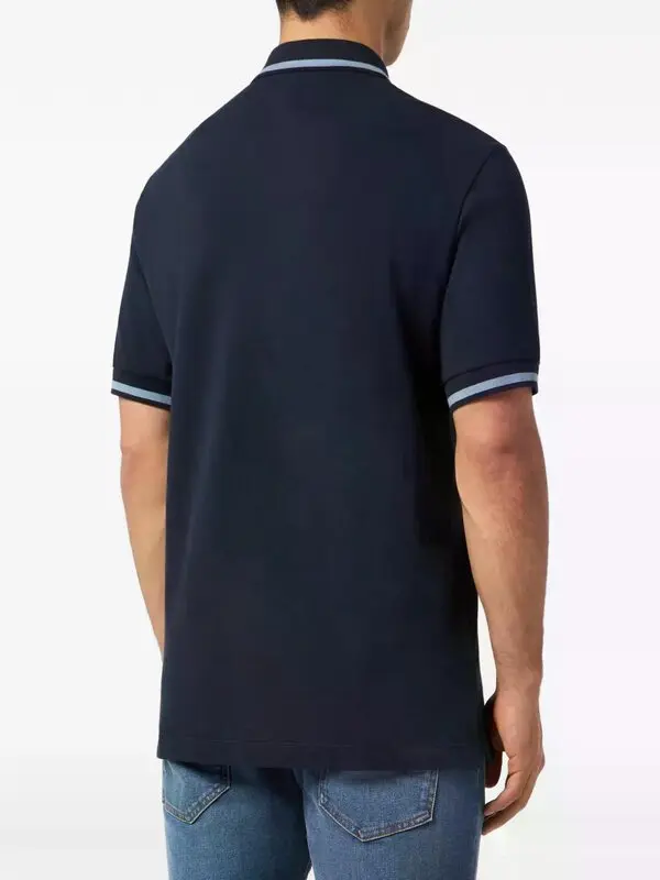 Philipp Plein Logo-plaque Tipped Polo Shirt