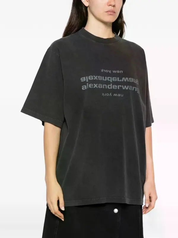 Alexander Wang Logo-print Cotton T-shirt