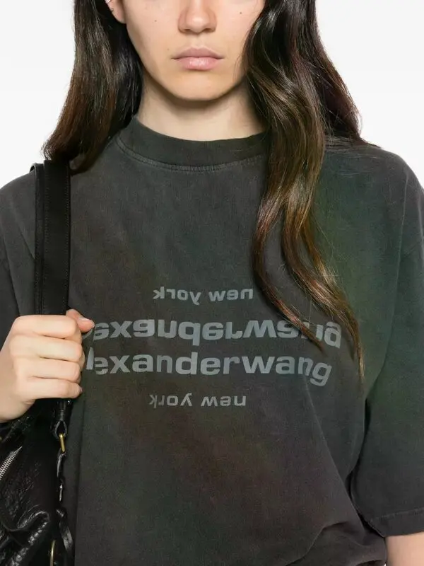 Alexander Wang Logo-print Cotton T-shirt