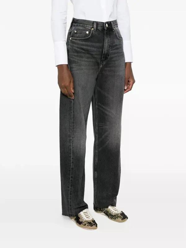 Sandro Faded Raw-cut Jeans