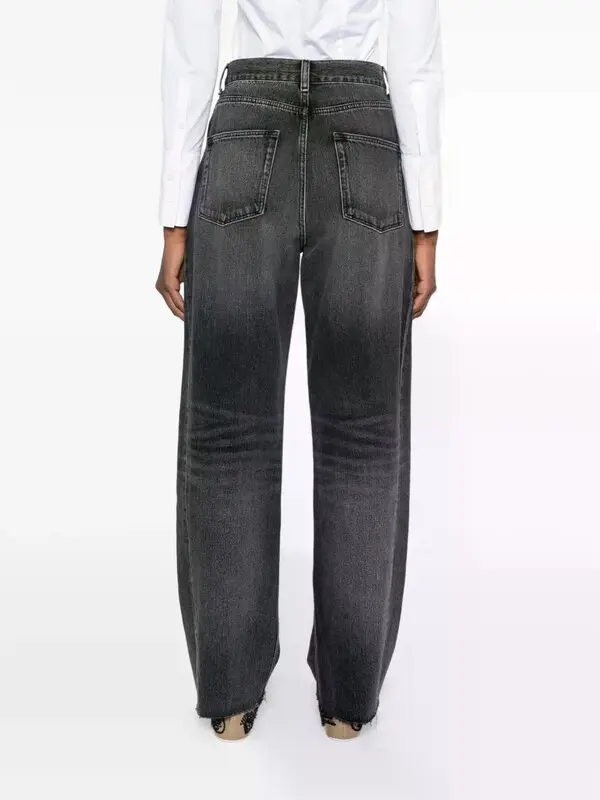 Sandro Faded Raw-cut Jeans