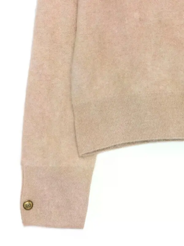 Majestic Filatures Button-cuff Crew-neck Sweater