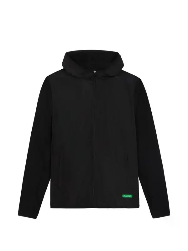 FLANEUR Badge Technical Panelled Zip-up Jacket