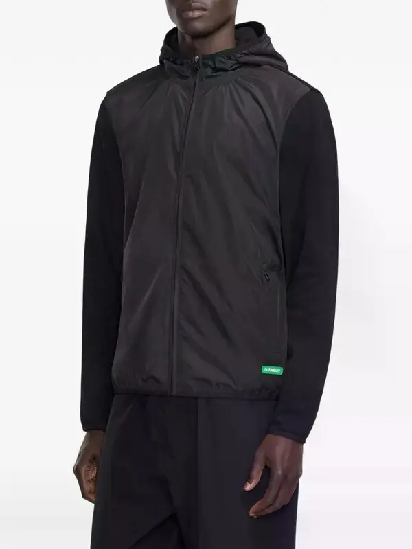 FLANEUR Badge Technical Panelled Zip-up Jacket