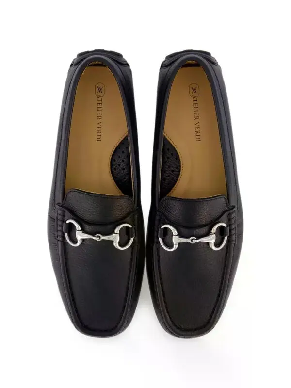 ATELIER VERDI Massimo Horsebit Leather Loafers