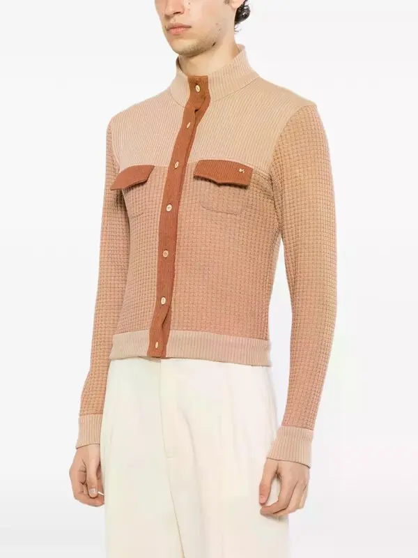 YOUNG N SANG Mock-neck Cardigan