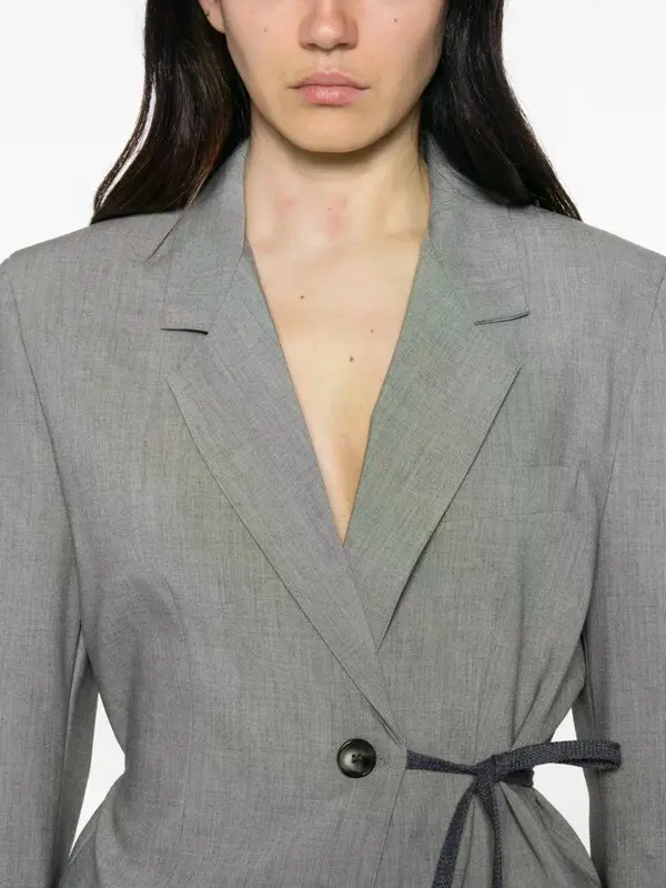 VICOLO Tie-fastening Notched-lapels Blazer