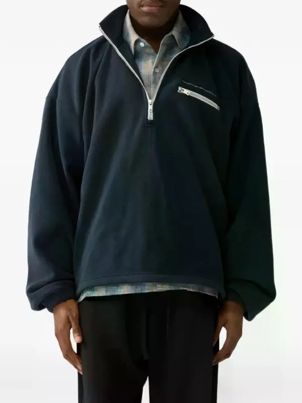 NEW AMSTERDAM SURF ASSOCIATION Half-zip Oversized Sweatshirt