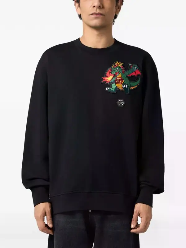 Philipp Plein Dragon-patch Sweatshirt