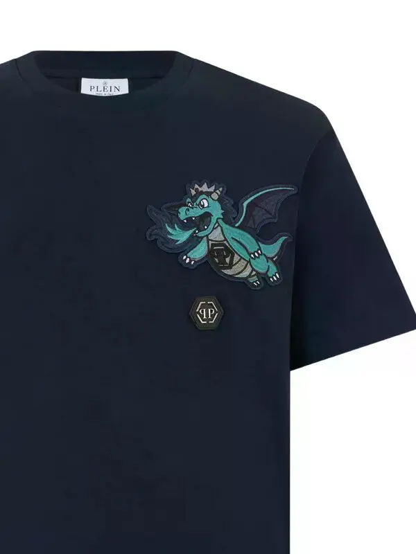 Philipp Plein Dragon-patch T-shirt