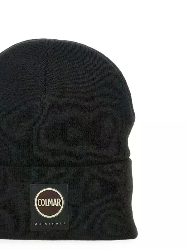 COLMAR Ribbed Logo-patch Beanie Hat