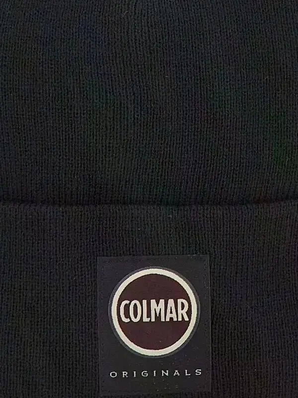 COLMAR Ribbed Logo-patch Beanie Hat