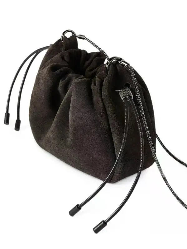 Brunello Cucinelli Mellow Suede Shoulder Bag