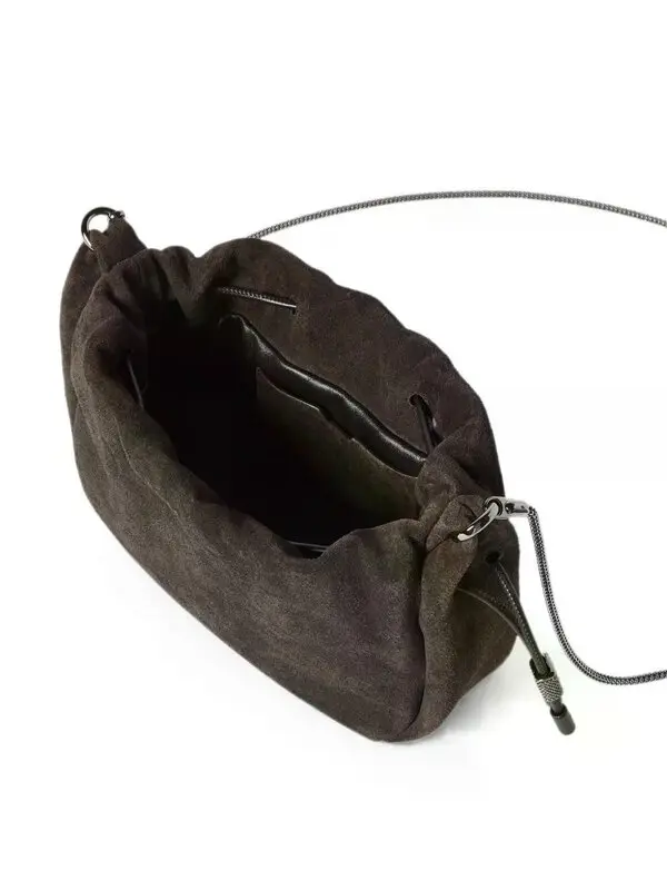 Brunello Cucinelli Mellow Suede Shoulder Bag