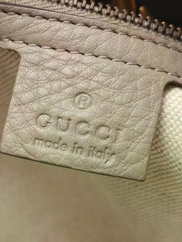 Gucci 2000-2015 Medium Pebbled Calfskin Twill Tote Bag