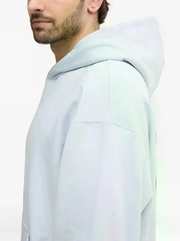 Adidas Essential Logo-embroidered Hoodie - Blue