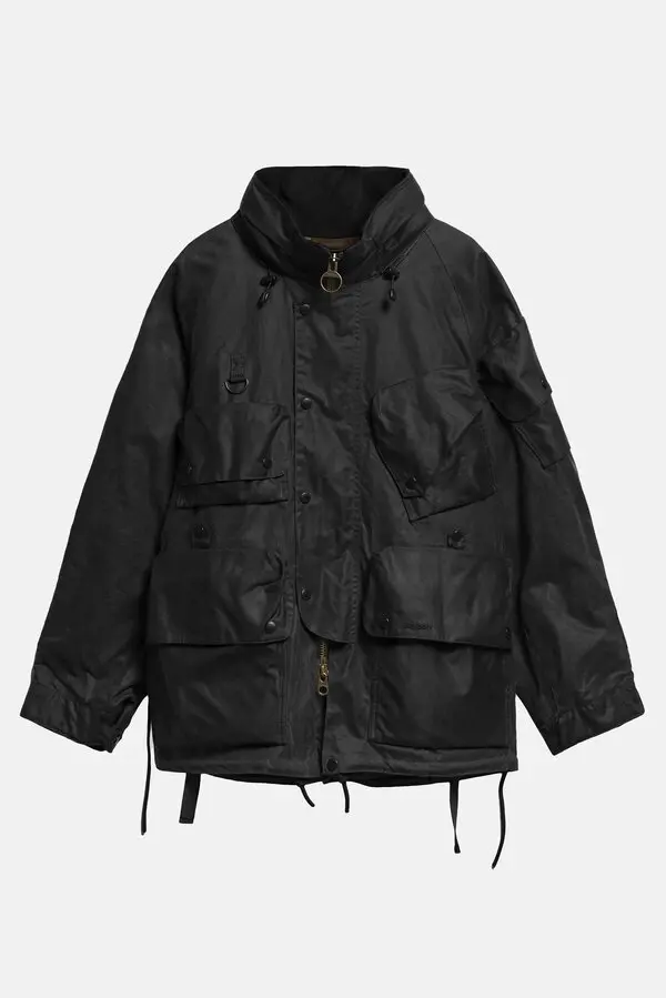 Barbour X Norbit Giacca Ripstop Wax - Nero