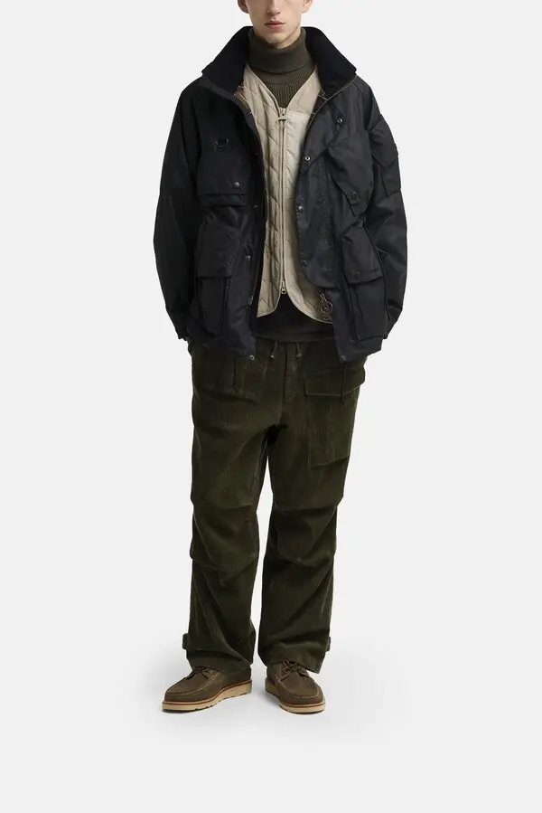 Barbour X Norbit Giacca Ripstop Wax - Nero