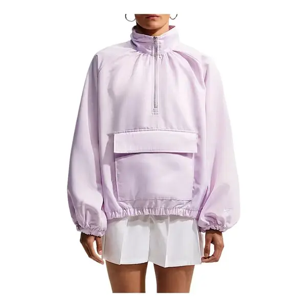 Nike Satin 1/4-zip Anorak - Bleached Lilac