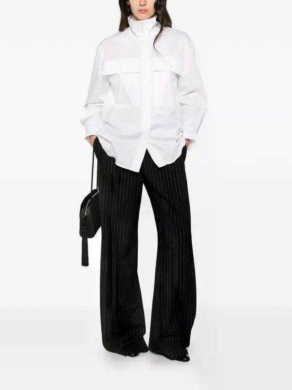 Sú High-neck Chest-pocket Shirt