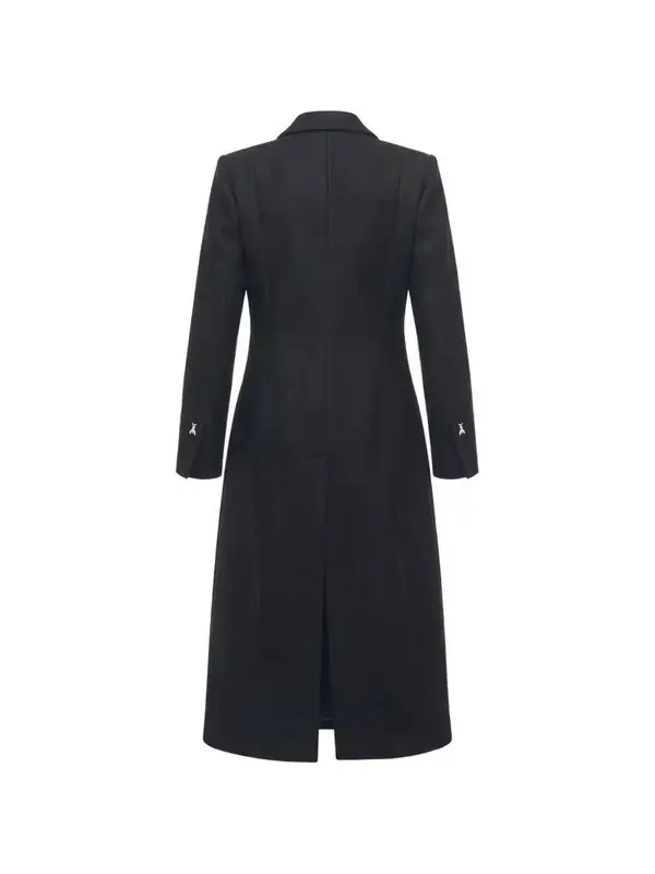 Patrizia Pepe Fly-detail Lapel-collar Coat