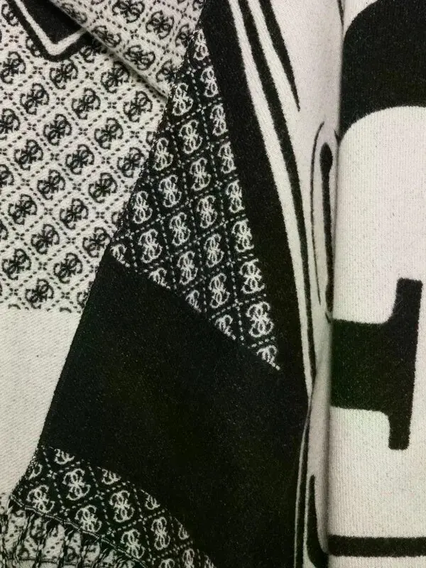 Guess Logo-print Fringed Scarf