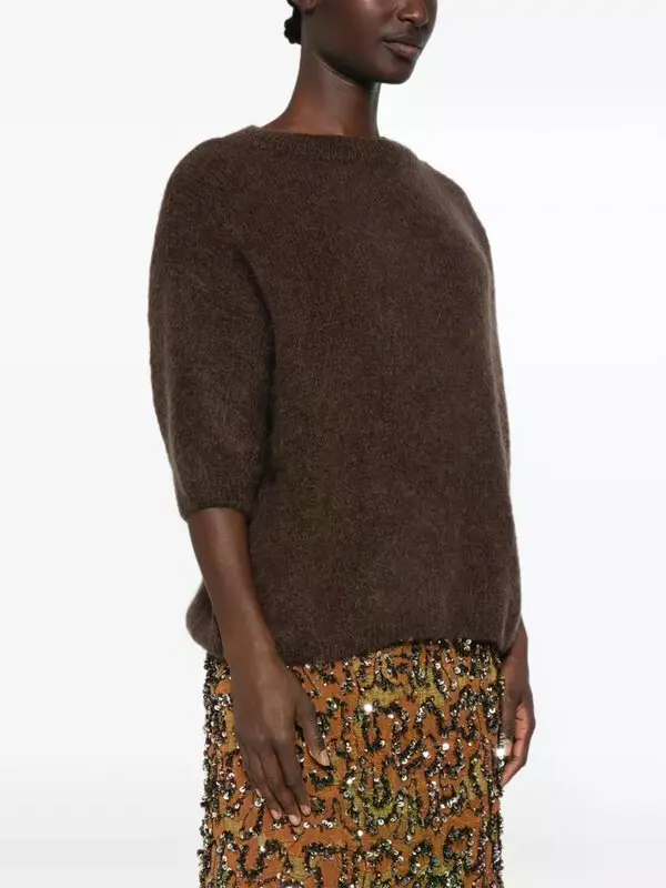 Dixie Short-sleeve Knitted Sweater