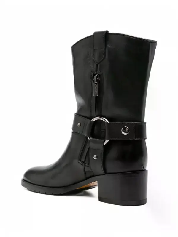 DOUCAL'S Harness-detail Leather Boots