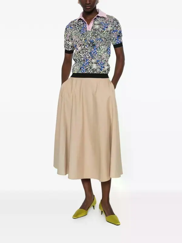 Moschino Floral-print Polo Shirt - Neutrals