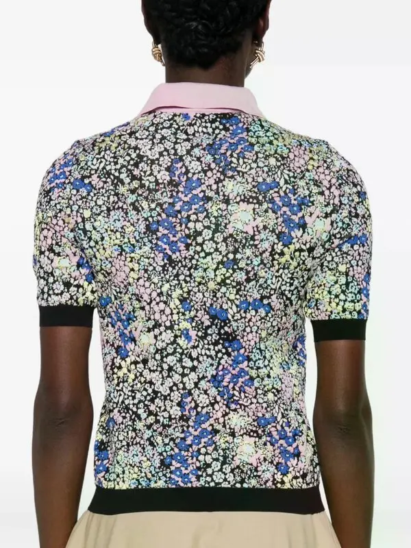 Moschino Floral-print Polo Shirt