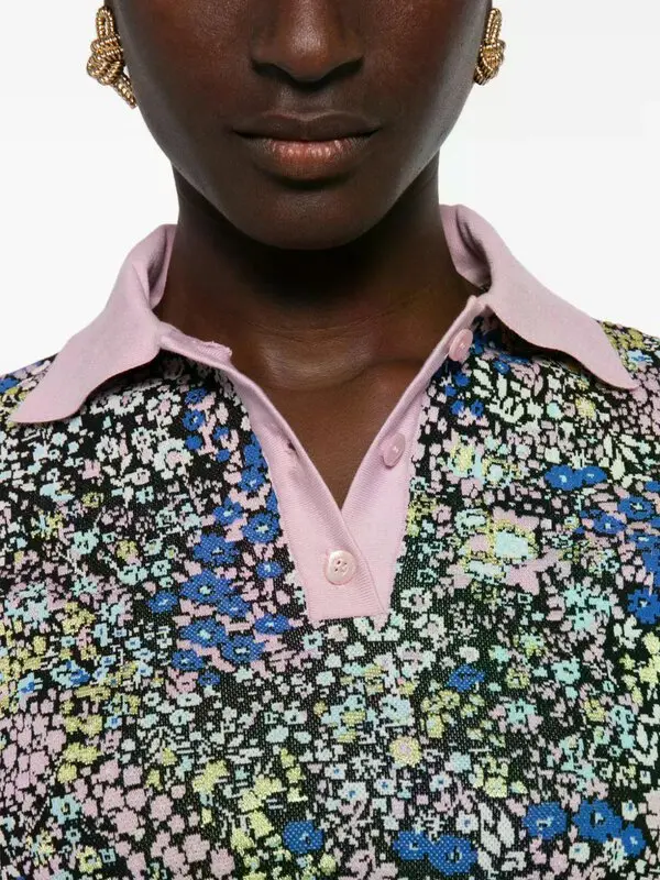 Moschino Floral-print Polo Shirt