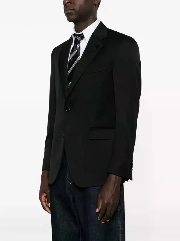 LARDINI Single-breasted Notched-lapels Blazer