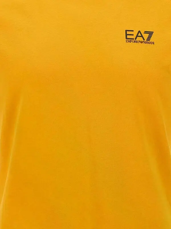 EA7 Logo-print Cotton T-shirt