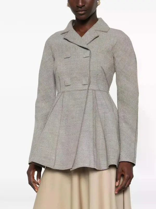 Moschino Double-breasted Peplum Jacket
