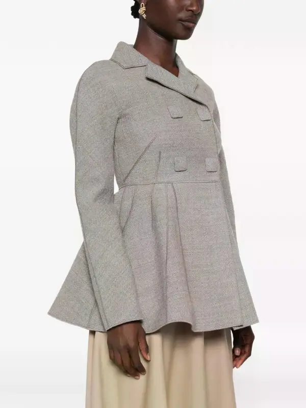 Moschino Double-breasted Peplum Jacket