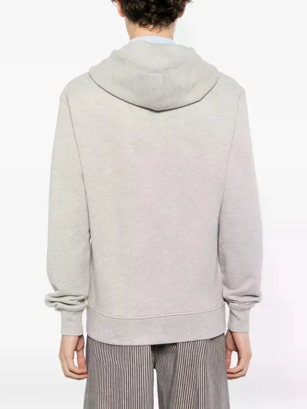 AMI Paris Logo-embroidered Hoodie