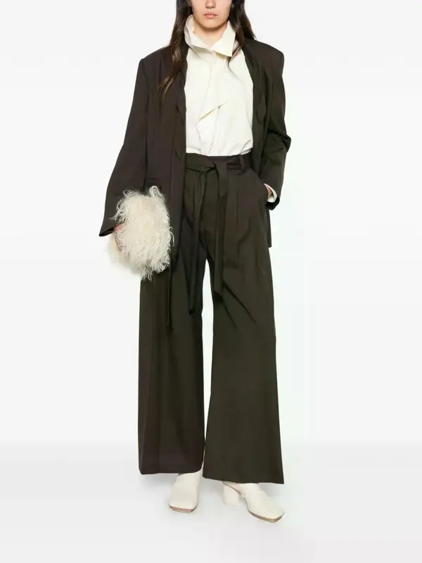 Sú Belted Wide-leg Trousers