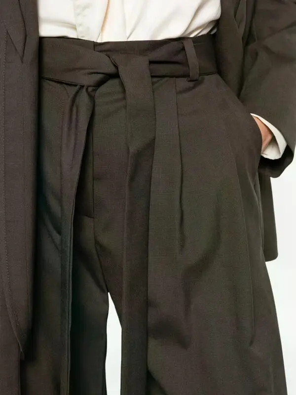 Sú Belted Wide-leg Trousers