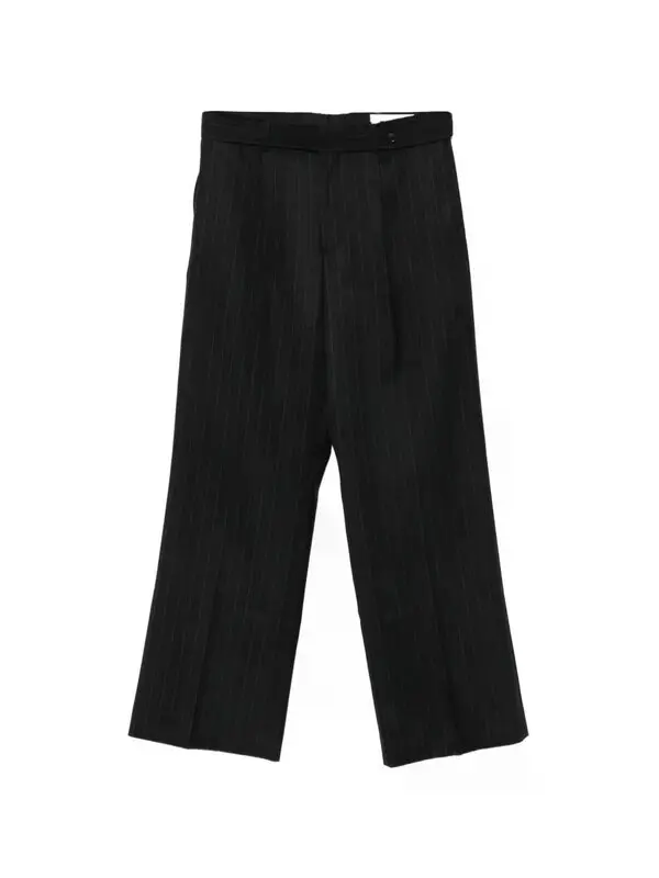 TONYWACK Pinstripe-pattern Belted Trousers