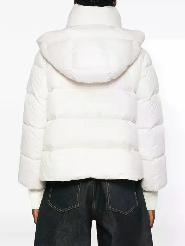 Add Hooded Quilted Down Jacket