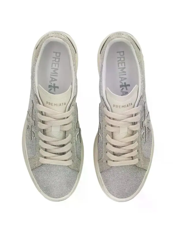 Premiata Crystal-embellished Platform Sneakers