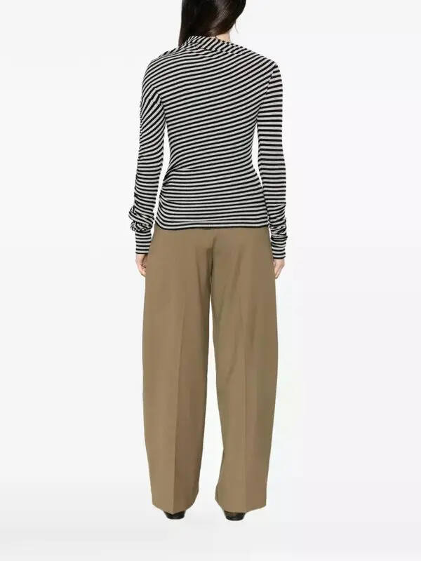Pinko Striped Draped T-shirt