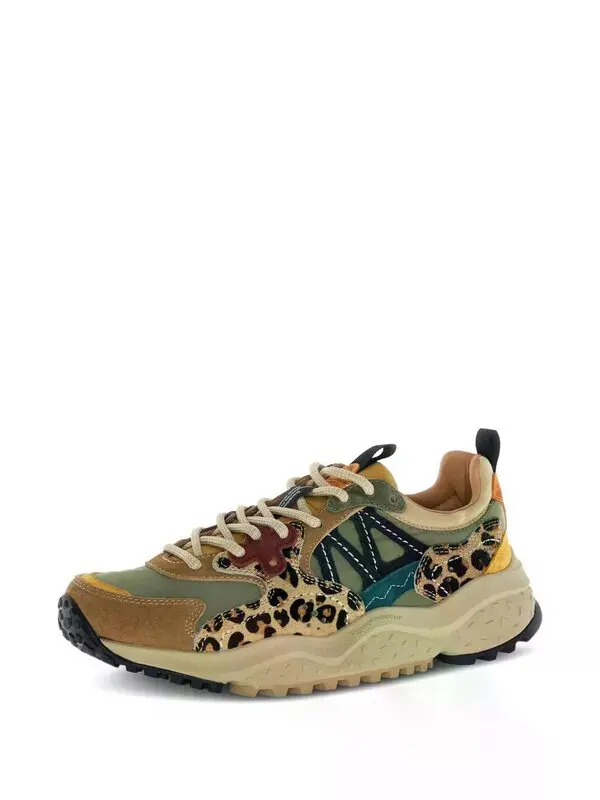 FLOWER MOUNTAIN Solin Leopard-print Sneakers - Neutrals
